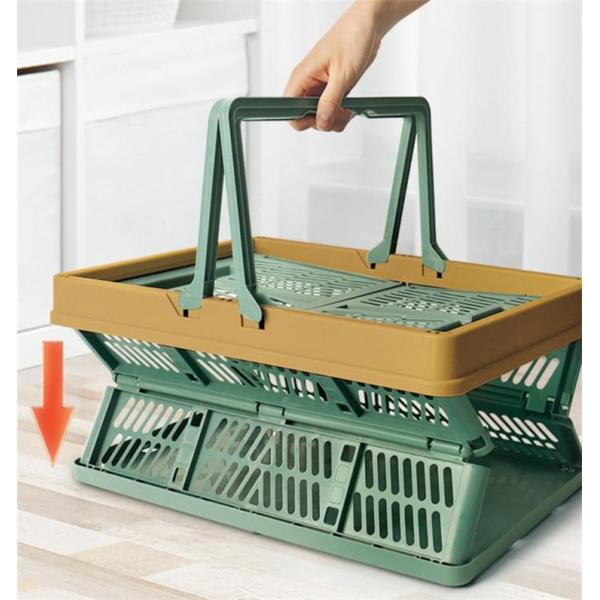 ピクニックバスケット 手提げバスケット 折り畳み可能 野菜バスケット 野菜購入 スーパー■色：ブルー,グリーン,オレンジ素人採寸ですので、若干の誤差がございます、ご了承ください。※すべて平置きサイズです。 採寸方法や素材により、多少の誤差が...