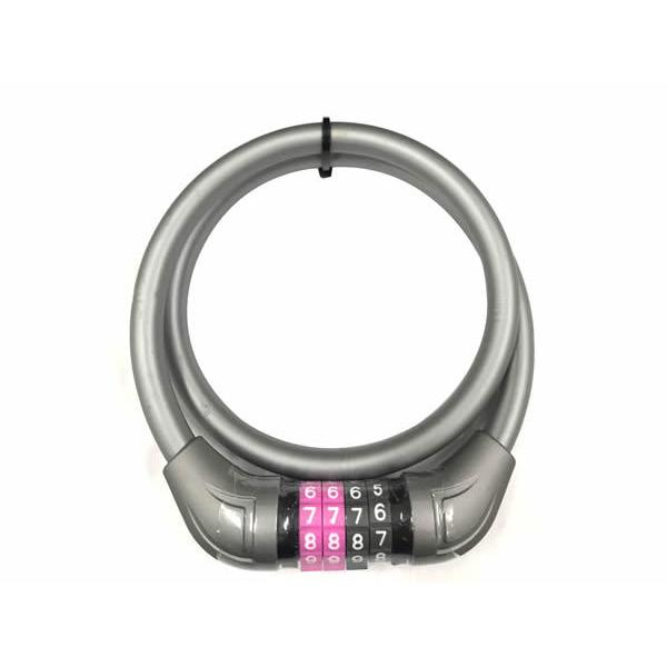 【即配】マイセットコンパクトダイヤル60 GRAY グレー  TOP トップ　自転車用ワイヤー錠【ネコポス便送料無料】