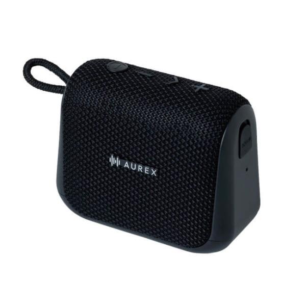 【即配】東芝 TOSHIBA AUREX Bluetooth対応ワイヤレススピーカー AX-WSP100(K) ブラック 防塵・防水 IP67対応 TWS機能【送料無料】