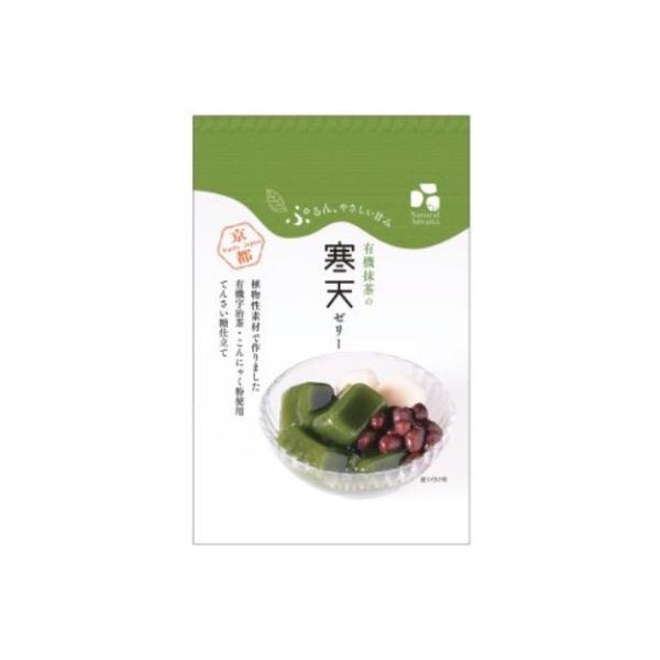 ■商品名：有機抹茶の寒天ゼリー■内容量：100g■賞味期限：製造日より180日■原材料：甜菜糖（北海道製造）、有機抹茶ペースト、甘藷澱粉、有機抹茶、寒天、こんにゃく粉■メーカー：アトレ■商品詳細：ぷるんとした食感のこんにゃく入寒天ゼリーに、...