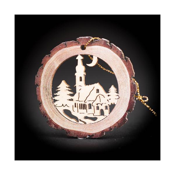 ■商品名：バウムオーナメント・教会 （WR8622）■メーカー：バンデーラ/WANDERA GmbH■生産国：ドイツ■対象年齢：全年齢対象■サイズ：Φ6cm■原材料：木製■商品詳細："classical toys"〇木ならではのあたたかい風...