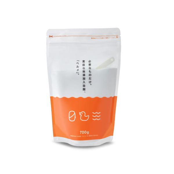 ■入浴＆ボディ洗浄剤 ベルメ■内容量：700g■成分：炭酸水素ナトリウム、炭酸ナトリウム、亜硫酸ナトリウム、グリチルリチン酸ジカリウム(甘草由来)■用途：浴槽に、洗髪に、マウスウォッシュに、野菜洗いに。お年寄りから赤ちゃんまでどなたでもお使...