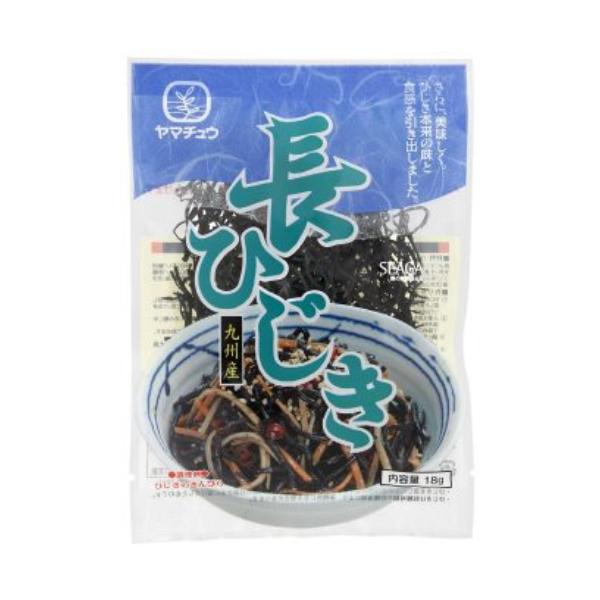 ■商品名：九州産長ひじき■内容量：18g■メーカー：山忠■賞味期限：製造日より2年■原材料：ひじき（九州産）■商品詳細：独自のノンドリップ蒸煮製法で製造加工した九州産長ひじきです。ひじき本来の味と食感を引き出しました。自然な海の香りが特徴で...