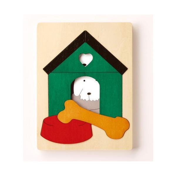 3歳ごろからおすすめの認識力と構成力を高める知育パズルです。<br>