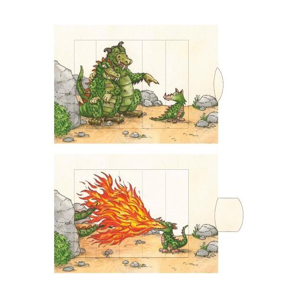 ■商品名：トリックカード・ドラゴン （PP105）■メーカー：クリオシ パラペリ/Curiosi GbR■輸入元：ドイツ■商品詳細：中国製2重構造のギフトカードです。でっぱり部分をひっぱると楽しい仕掛け絵が現れます。メッセージの記入部分もあ...