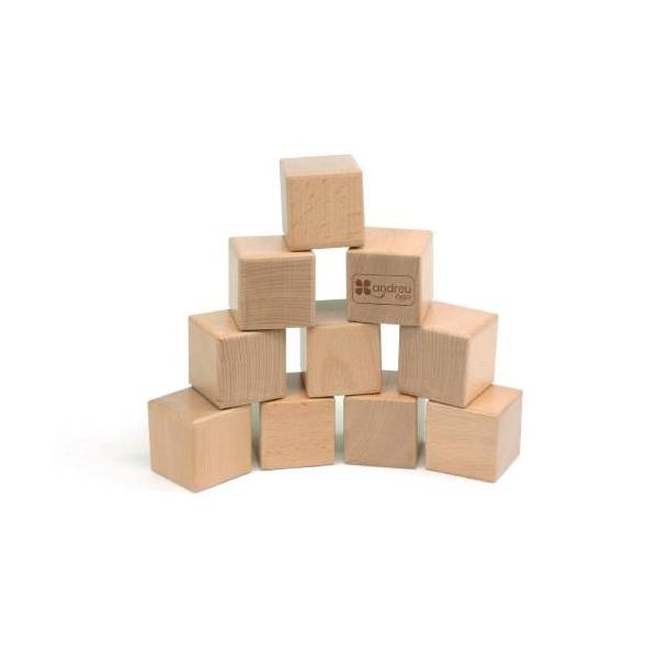 ■商品名：センソリーブロックス・10ピース（AN112）■メーカー：アンドリュートイズ/ANDREU-TOYS■輸入元：中国製■対象年齢：10ヶ月から■サイズ・数量：10ヶ／5×5cm／ブナ■商品詳細：美しいブナ材のキューブが5種類の音を奏...