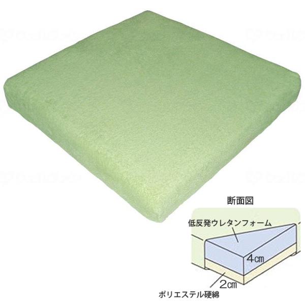 ※送料660円特徴4cm厚の低反発ウレタンフォームと2cm厚のポリエステル硬綿を使用し体圧分散効果に優れた2層式クッションです。ポリエステル硬綿が底づきを防止します。ウレタン面でも、ポリエステル硬綿面でもお好きな硬さの面をご利用頂けるリバー...