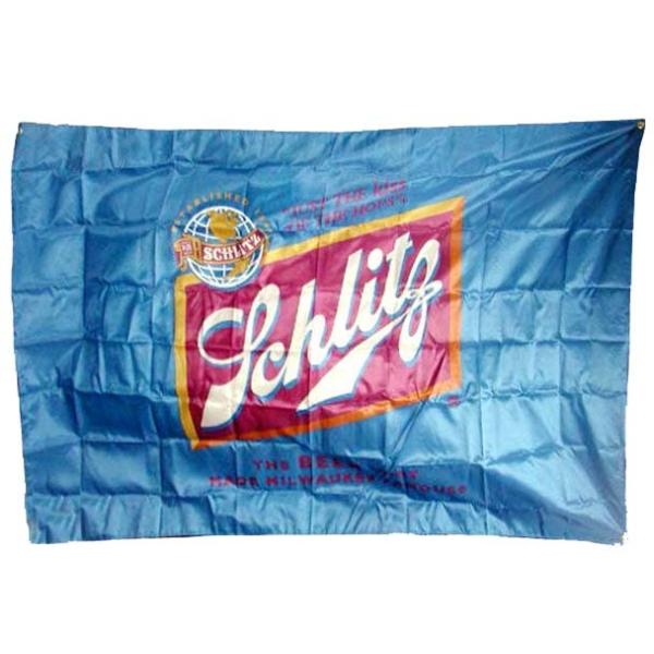アメリカンビール・シュルツ SchlitzFLG5/シュルツビール・ウォールバナーサイズ/W213cmXH152cm箱サイズ/W32,5cmXD15cmXH4cmポリエステルフラッグ&amp;ウォールバナー 231g