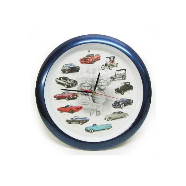 GM 100th Anniversary SOUND CLOCKGMC1/GMゼネラルモータース・サウンドクロック単３乾電池時計用1個、サウンド用2個計3個使用別寸法:直径33.5cmxD4cm 1,100g箱寸法:W35cmxH35cmx...