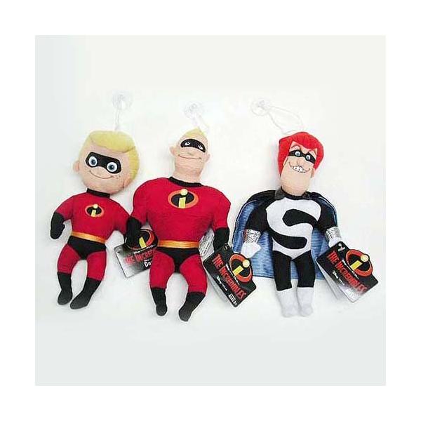 Mr. INCREDIBLEINC3/Mr. インクレデイプルぬいぐるみ3体セットDach, Mr.Incredible, Syndoromインクレディブル,,ダッシュ,シンドローム3体寸法:約H20cm　3体   吸盤付 --------...