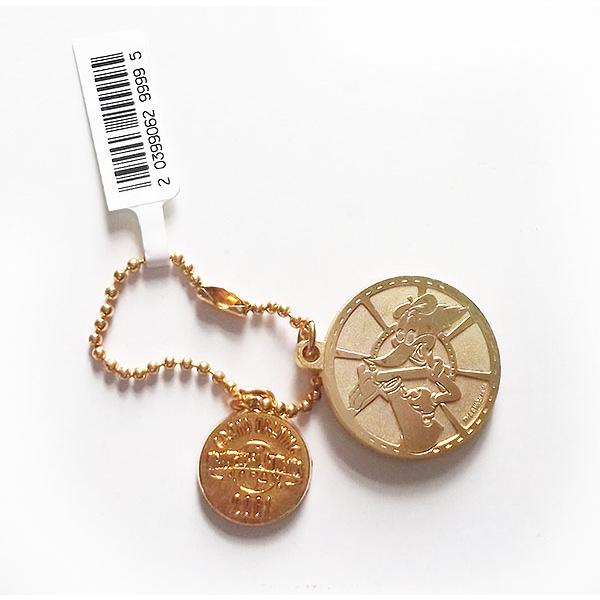 USJ-2001.販売品ユニバーサルスタジオジャパンUSJ キーチェン/UKEY1サイズ/ メダル　大3cm 小1.8cm  チェーン5cm /10cm 23g未使用品 Premium Price Goods