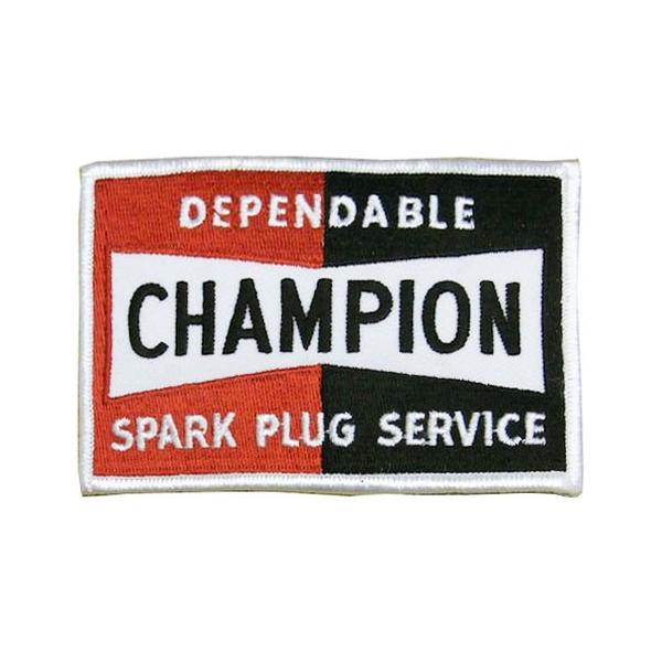 Champion SparkplugsWP16/チャンピオンワッペンW8.5XH5.5cm アイロン圧着タイプ-------------------------------------------------------チャンピオン（Cha...