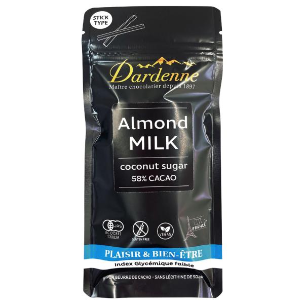 ■有機カカオ58％■甘味料に有機ココナッツシュガー使用■フェアトレード認定カカオ豆使用■アガベイヌリン(水溶性食物繊維）入りで滑らかな口当たり■便利なチャック付袋■11月〜3月限定品※保存時の温度変化により、表面が白くなったり、白い斑点が浮...