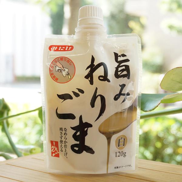 ■白胡麻100％■胡麻を丹念に練り上げ、口当たりが良い■炒め物、和え物に【内容量】120g【原材料】白ごま※商品画像内の記載の賞味期限は写真撮影時のもので出荷の商品は賞味期限内のものをお送りします。