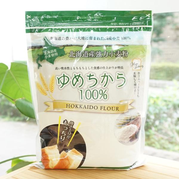 ■品種：ゆめちから■たんぱく質含有量：11.8g/100g■パン向けの小麦で、吸水性が高くもちもちとした食感に仕上がる■パン、麺、餃子の皮などに【原料名】小麦(北海道)【内容量】1kg※商品画像内の記載の賞味期限は写真撮影時のもので出荷の商...