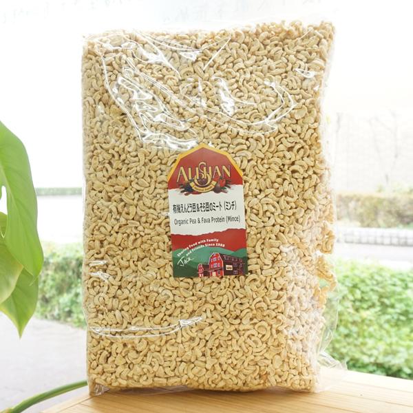 えんどう豆とそら豆のたんぱくで作られた植物性ミートです。柔らかくなるまでお湯に浸し、お湯を豆ミートから軽く絞りだしてからお使い下さい。【原料名】有機えんどう豆たんぱく質濃縮物、有機そら豆たんぱく質濃縮物、食塩原産国: デンマーク【内容量】1...