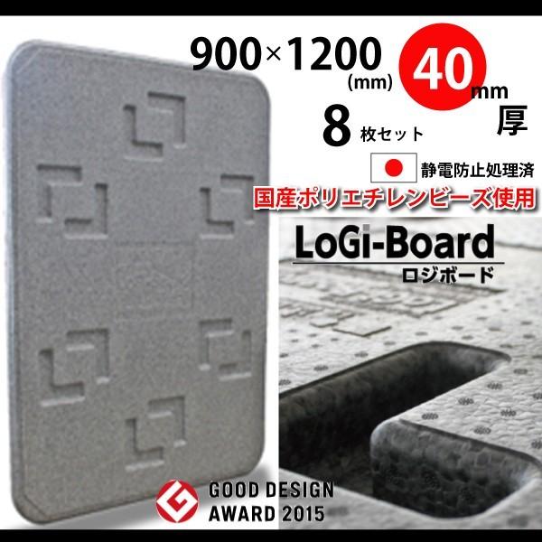商　品　名：ロジボード材　　質：国産帯電防止処理済みポリエチレン発泡ビーズ（40倍発泡）　　　　　【MADE IN JAPAN】＜加工その他すべての工程を日本国内で行っています＞規　　格：40mm厚×900mm×1200mm　8枚セットカラ...