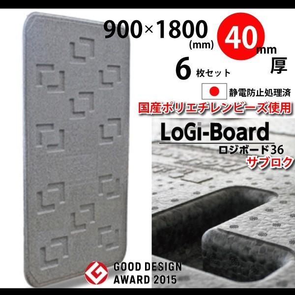 商　品　名：ロジボード36材　　質：国産帯電防止処理済みポリエチレン発泡ビーズ（40倍発泡）　　　　　【MADE IN JAPAN】＜加工その他すべての工程を日本国内で行っています＞規　　格：40mm厚×900mm×1800mm　6枚セット...