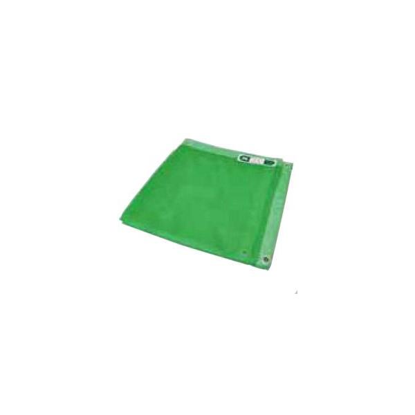 防炎メッシュシート 1.8m×3.6m カラー 緑 ハトメピッチ450mm KUS ネットシート 解体 足場 工事 建築 建設に 2類 防炎認定