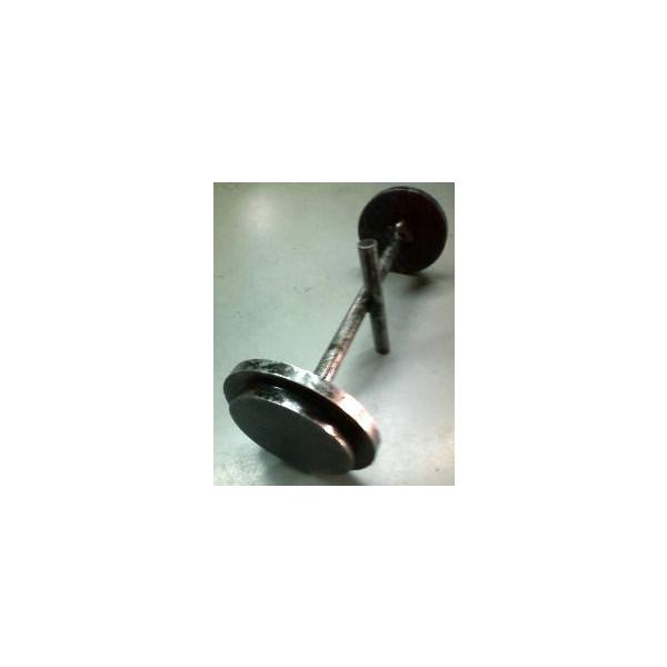 通常３０mmまでを利用される事が多いのですが、３５mmを。とのご要望がございましたので３０mmと３５mm兼用で使えるタイプを、特注にて作っていただきました。形状は両側に丸い鏝面が付いたバーベルのような形状です。（※持ちやすいよう、中央に１本...