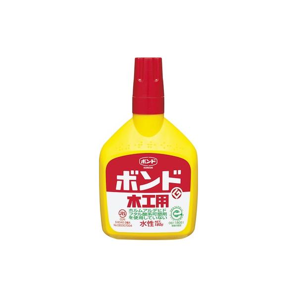 ○特長○木工用接着剤の定番品。水性で乾燥後はほぼ透明色。○用途○木の接着に幅広く使用可能。木工作、手芸などにもお勧め。○仕様○木工用接着剤○材質○　酢酸ビニル樹脂系エマルジョン形○質量○　212ｇ○分類○　補修用品／接着剤／木工用接着剤