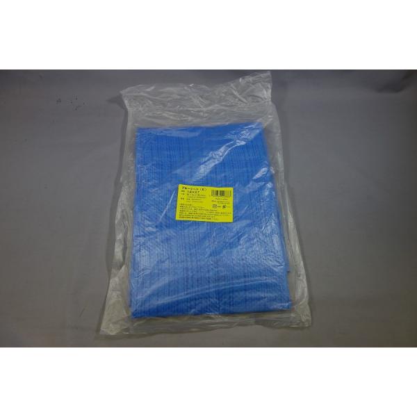 ○特長○両面ラミネートコーティングをした軽量タイプブルーシートです。○用途○土木建設業や農林水産業などの軽作業に。野積み用簡易カバーや簡易養生用に。○仕様○約1.7ｍX約2.6ｍ○材質○　ポリエチレン○質量○　0.3kg○分類○　シート／ブ...