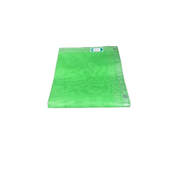 メッシュ生地で通気性にも優れており軽くて使用しやすい。建設用飛散防止ネットや防砂、防雪、また、防虫・防鳥・等。サイズ(m)：3.6X5.4　ハトメピッチ：約450mm生地：塩ビコーティング加工ポリエステル基布/ハトメ：アルミニウム