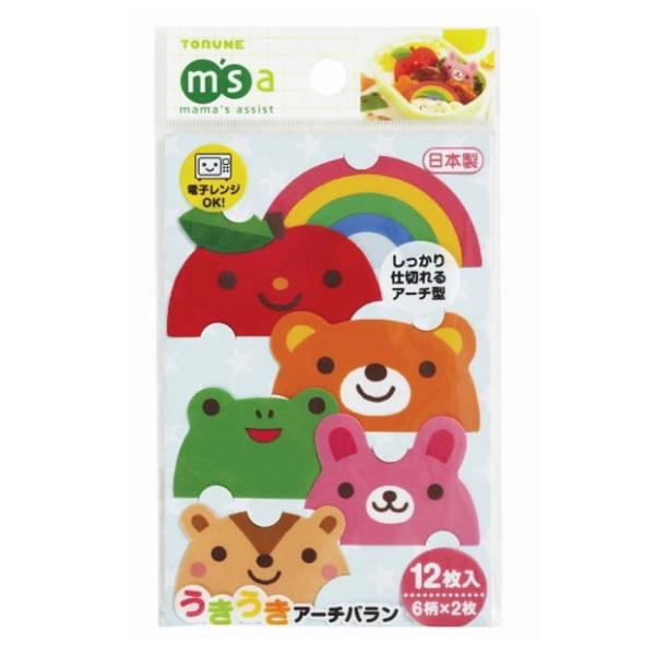 ■サイズ：虹：約31×63ｍｍりんご：約37×59ｍｍくま：約32.5×57ｍｍカエル：約30×50ｍｍうさぎ：約35×50ｍｍりす：約29×49ｍｍ［重量］10ｇ■数量：12枚入（6柄×2枚）■生産地：日本■素材・成分：PET樹脂（耐熱温...