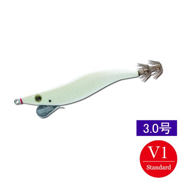 エサ巻きエギングといえば、このエギ。背中に、塩締めしたキビナゴや、鳥のササミ、魚の切り身を乗せて、付属のワイヤーで巻きつける。あとは、通常のエギングのようにシャクリとフォールの繰り返し。エサがボロボロにならない程度に優しくシャクルのがコツ！