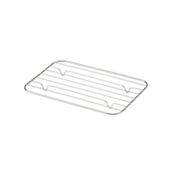 「3501262 ステンレス調理バット 14×19cm」に対応する調理バット用の網です。揚げ物の時の油切りにあると便利です。サイズ：W11×D16cm×H1.1cm材質：18-8ステンレス網生産国：中国検索タグ：ポイント利用 expoint01