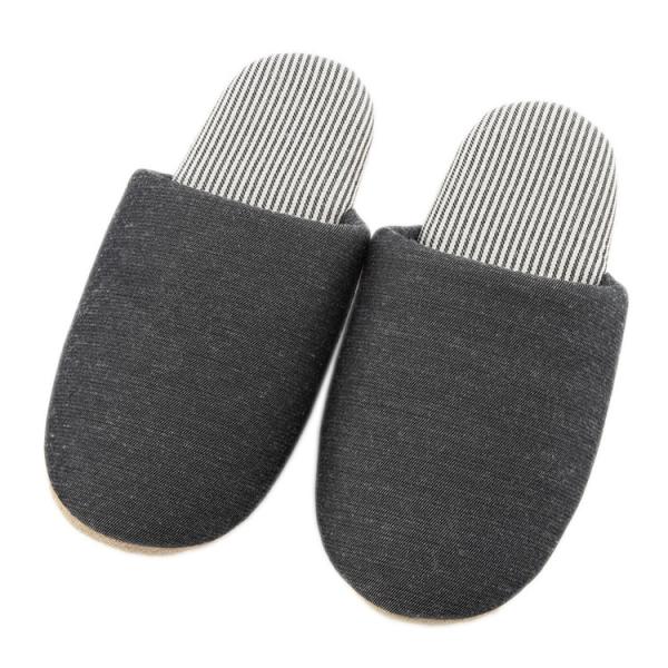 どのお部屋にも合わせやすいベーシックなスタイルのスリッパです。柔らかなフォルムとしっかりしたクッション、そして甲がしっかりしていてかがまず脱ぎ履きしやすいので、自分用はもちろん、お客様用や共用スペース用にも。洗濯不可×乾燥機不可×サイズ：F...