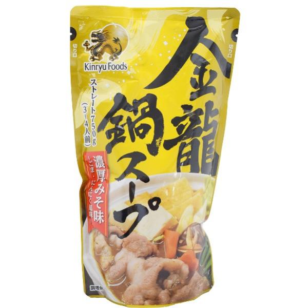 令和に満を持しての新登場！焼肉のたれ 金龍をイメージして作った、野菜がもりもり食べられる、〆まで美味しい濃厚みそ味鍋スープ！にんにくとごま油の風味が豊かなコク深いかつおだしベースの味噌鍋つゆで、豚肉とキャベツはもちろん、鶏肉や鮭、ねぎや白菜...