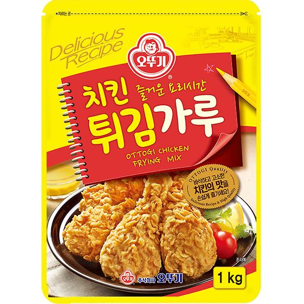 名称 【オットギ】チキンパウダー内容量 1kg原材料名 小麦粉、とうもろこしでん粉、食塩、粉末パプリカ、胡椒、粉唐辛子、ニンニク粉末、玉ねぎ粉末、米粉末、シナモン粉末添加物 増粘剤（グァーガム、デキストリン）アレルギー物質 小麦、大豆栄養成...