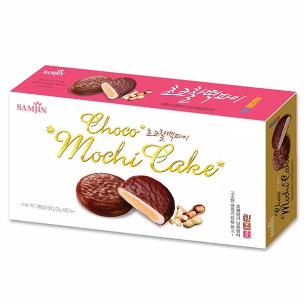 名称 【samjin】チョコ餅パイ内容量 31g×6個原材料名 小麦粉、チョコレート(パーム油、砂糖、脱脂粉乳、ココアパウダー)、米もち、水飴、オリゴ糖、砂糖、ピーナッツバター、もち米、タピオカ澱粉、ピーナッツパウダー、デキストリン添加物 ...