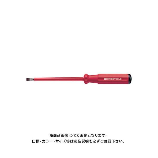 【メーカー】●PBスイスツールズ社【仕様】●刃先：[[-]]4.0●全長(mm)：195●軸長(mm)：100●軸径(mm)：5●刃先(mm)：[[(-)]]0.8×4●1000V絶縁仕様●欧州規格EN60900適合品【材質・仕上げ】●芯：...