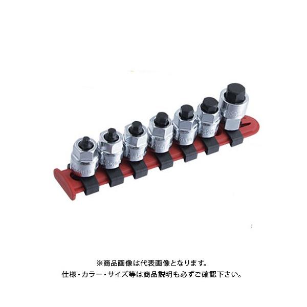 【メーカー名】●スエカゲツール(株)【特長】●狭い場所でも使い勝手に優れるスタビータイプのヘックスビットソケット●ラチェットハンドルに接続してスピーディーに六角穴付きボルトの締め緩め作業ができます【仕様】●差込角：9.5mm●重量(kg)：0.3