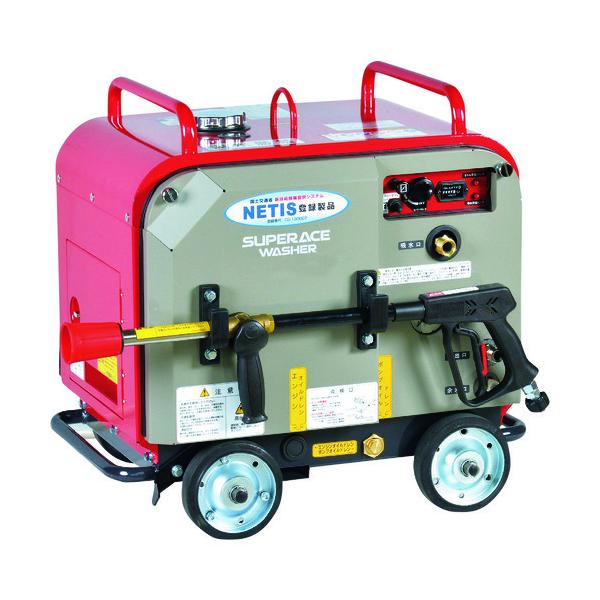 【メーカー】●スーパー工業（株）【仕様】●吐出水量(L/min)：20●吐出圧力(MPa)：15●幅(mm)：577●奥行(mm)：672●高さ(mm)：640●エンジン：空冷4サイクルガソリンエンジン●給水方式：自吸式●燃料：無鉛レギュラ...