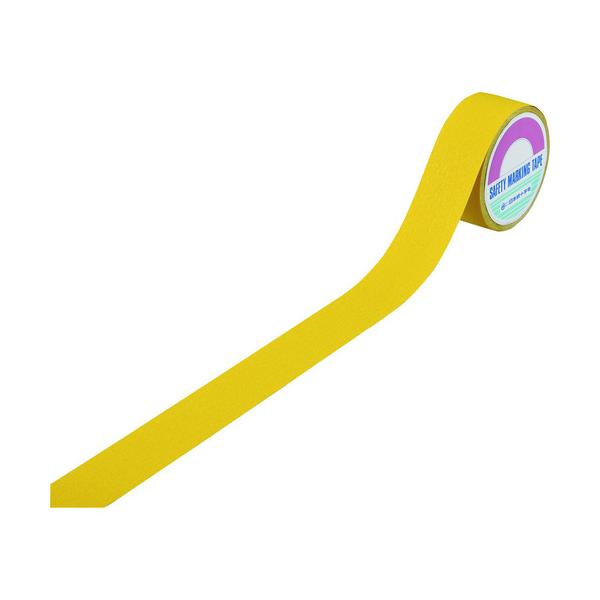 【メーカー】●（株）日本緑十字社【仕様】●色：黄●幅(mm)：50●長さ(m)：5●厚さ(mm)：0.6●テープカット条件：カッター等●粘着力(N/25mm)：11.5●引張強度(N/25mm)：40●別作可否：不可●筆記可否：不可●最大テ...