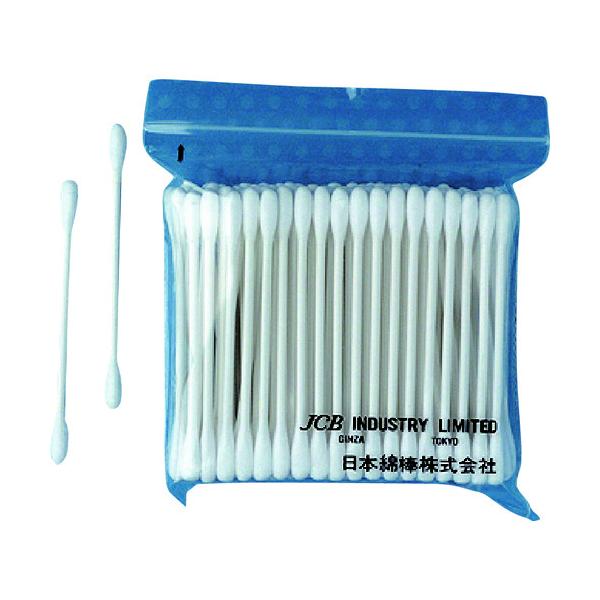 【メーカー】●日本綿棒（株）【仕様】●先端径(mm)：5●軸長(mm)：75●タイプ：両綿球・紙軸●紙軸【材質・仕上げ】●綿球:コットン+レーヨン混紡（P6-100のみコットン100%）●紙軸:100%バージンパルプ【1注文あたり入数】●1...