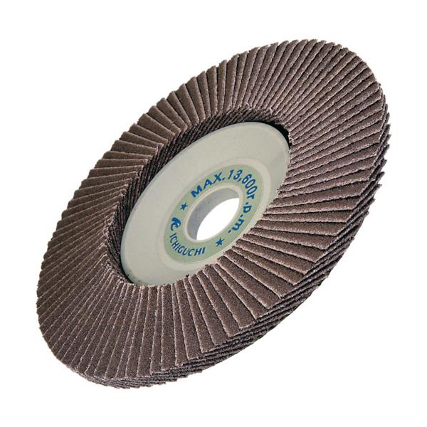 【メーカー】●(株)イチグチ【仕様】●外径(mm)：100●粒度(#)：80●穴径(mm)：16●羽根長さ(mm)：15●最高使用回転数(rpm)：13600●羽根枚数(枚)：90●最高使用周速度：φ100mm：72m/s、φ125mm：7...