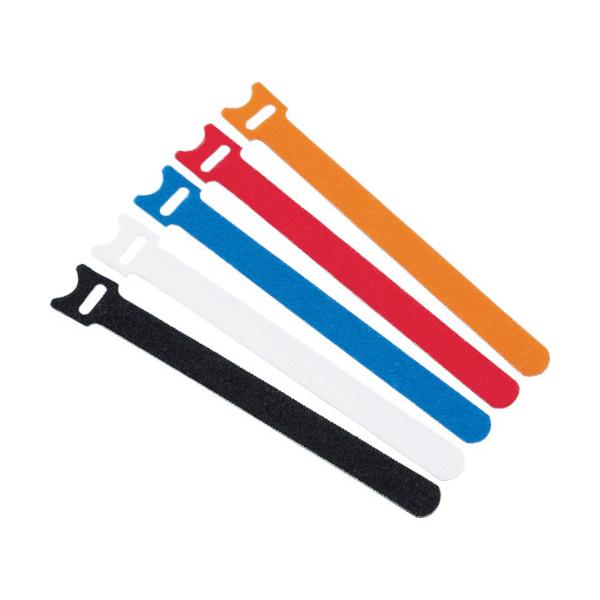 【メーカー】●トラスコ中山（株）【仕様】●色：赤●幅(mm)：12.5●長さ(mm)：150●厚さ(mm)：1●最大結束径(mm)：35●引張強度(N)：10●屋内用●両面タイプ(成型＋織製マジックテープ［［Ｒ下］］)【材質・仕上げ】●フッ...