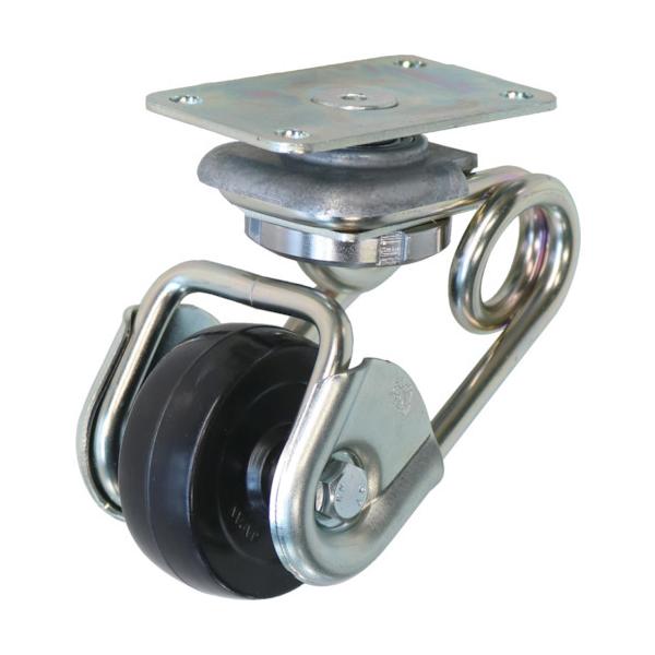 【メーカー】●シシクＳＩＳＩＫＵアドクライス（株）【仕様】●車輪径D(mm)：50●タイプ：自在式●設定荷重(daN)：29●設定荷重(kgf)：30●車輪幅(mm)：25●取付高H(mm)：87〜75●取付座A(mm)：70●取付座B(m...