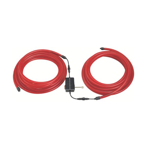 【メーカー】●（株）キタムラ産業【仕様】●色：赤●径(mm)：22●チューブ長さ(m)：20●LED数(個)：24●長さ(m)：10×2本●LED数：24個●ソーラーパネル：1W●無日照：約8日(1日8時間使用)●点灯パターン：交互点滅●N...