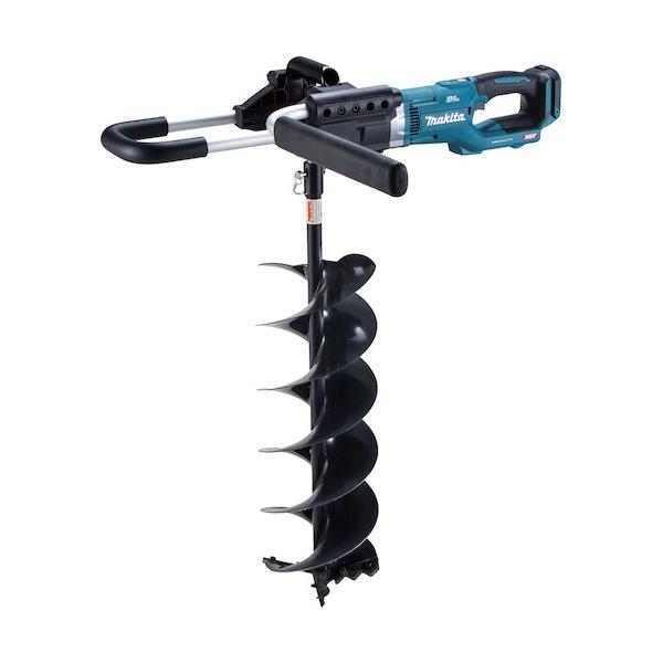 【メーカー】●（株）マキタ【特長】●ハイパワーブラシレスモータ、エンジン式４０ｍLクラスです。地面への各種穴あけ作業を楽らくこなします。【仕様・規格】●充電式アースオーガ●40Vmaxバッテリ使用●最大穴あけ能力直径200mm、オーガビット...