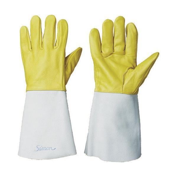 【メーカー】●（株）シモン【仕様】●サイズ：フリー●全長(cm)：35.0●手のひら周り(cm)：26.0●中指長さ(cm)：9.0●厚さ(mm)：1.2(±0.1)●タイプ：5本指●内縫い●フリーサイズ【材質・仕上げ】●手部：牛本革●袖部...