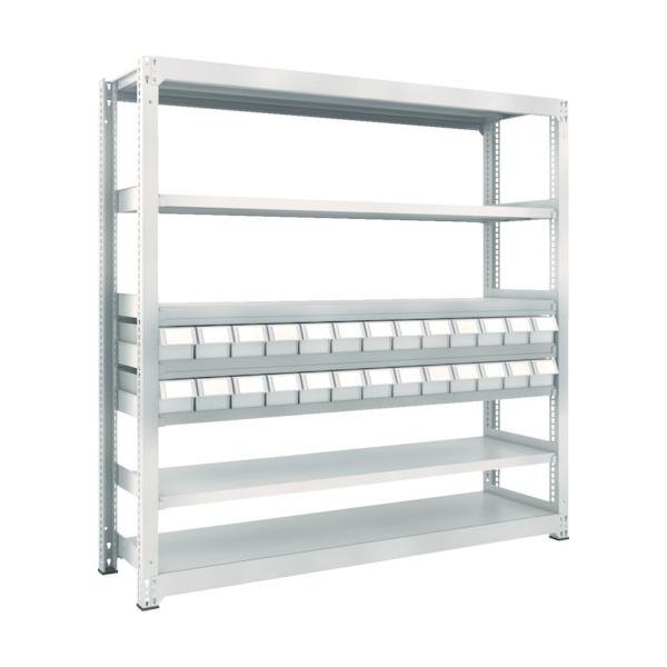 【メーカー】●トラスコ中山（株）【仕様】●間口(mm)：1800●奥行(mm)：471●高さ(mm)：1800●有効間口(mm)：1740●色：ネオグレー●棚段数(段)：7●棚板調整ピッチ(mm)：25●タイプ：引き出し(小)26●引出：M...