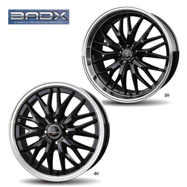 LOXARNY MULTIFORCHETTAII SP-SPECTOR (BKRP) ホイール 1本 単品 新品サイズ：17インチ 4H100 6.5J+50 6.5J-17 +50 4H-100セット内容：センターキャップ（センターキャッ...