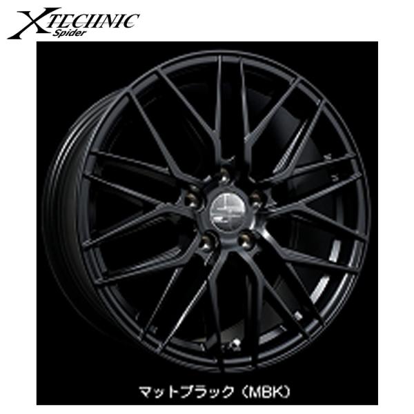 X-TECHNIC Spider ホイール 1本 単品 新品サイズ：18インチ 5H100 7.5J+48J 7.5J-18 +48 5H-100 18インチ 5H100 7.5J 7.5J+48 5穴特記事項：エレガントで精悍な見た目のス...