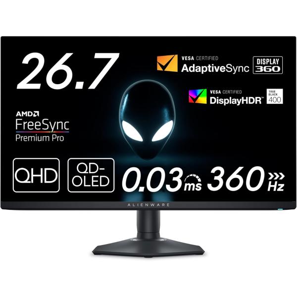 【妥協のない美しさとスピード】QD-OLEDパネルでQHD解像度の美しい鮮明な色彩をとらえ、細かなディテールを映し出して、ゲーム体験を新たな高みへと引き上げます。360Hzの高速でも、超高速な反応と目を見張る動きの鮮明さを実現します。【量子...