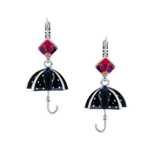 フレンチアクセサリーTARATATA 傘のモチーフのピアスです。専用ポーチ付き(色、柄は選べません）